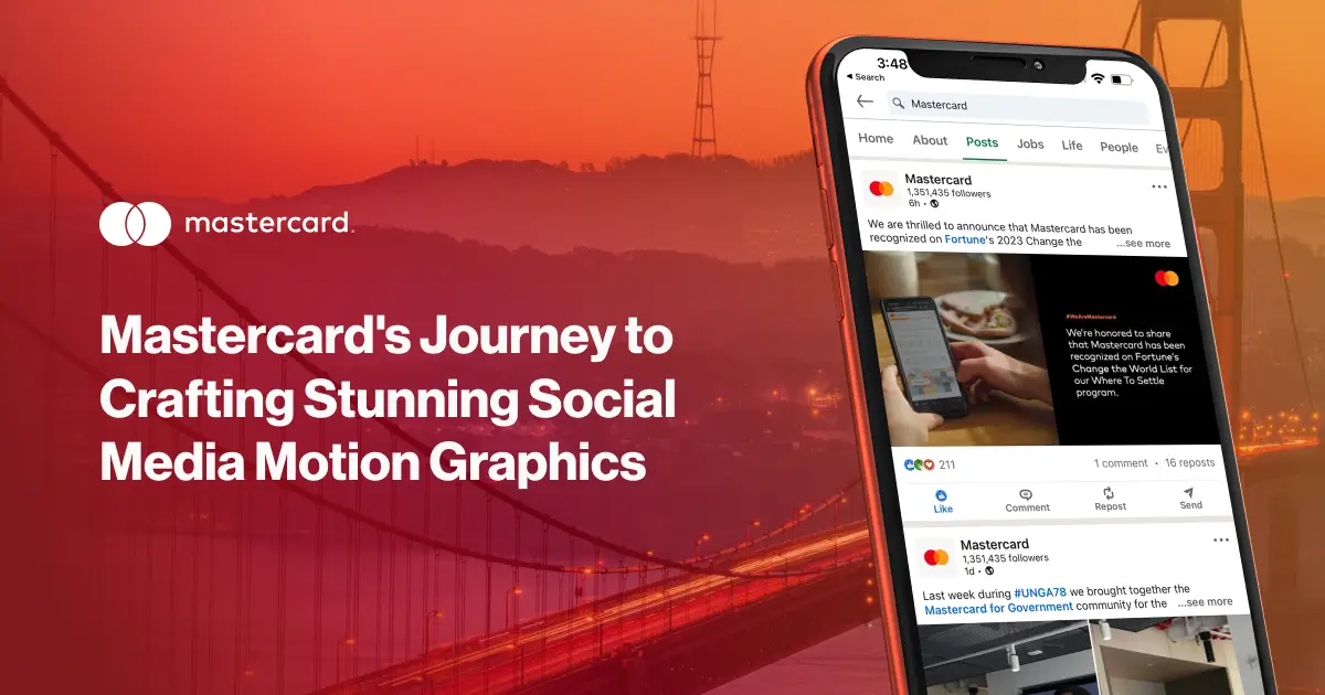 Mastercard's Journey to Crafting Stunning Social Media Motion Graphics